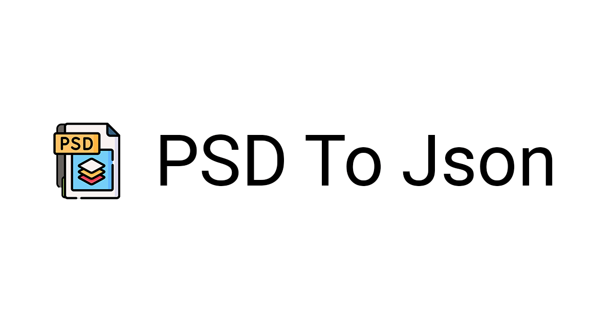 PSD to JSON – Free Photoshop to JSON Converter